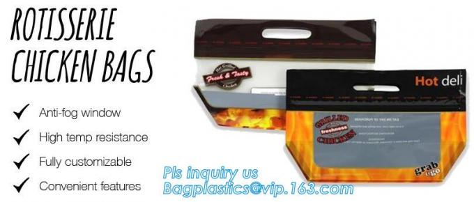 fried chicken bag for roast hot food packaging, food storage plastic ...