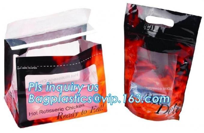 Stand Up Roasted Chicken Packaging Bags With Zip Top hot roast ...