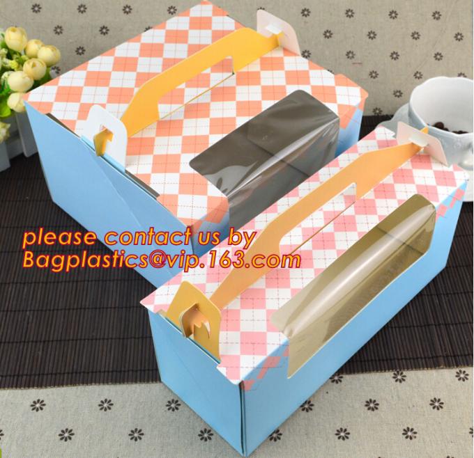 Disposable paper cardboard birthday cake boxes, Food packaging white ...