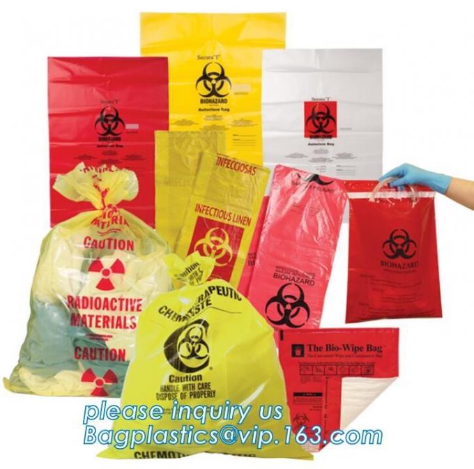 Plastic biohazard infectious waste Dustbin liner, Autoclave Biohazard ...