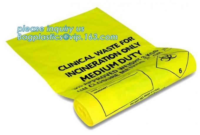 PLA biodegradable clinical waste bags,medical waste bag, Heavy duty ...