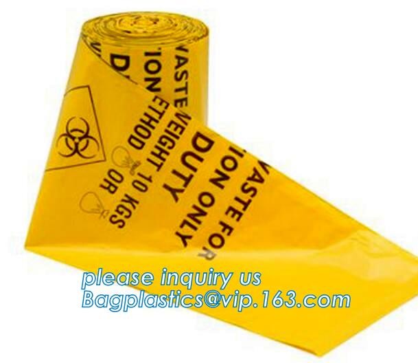 Red bag, yellow medical biohazard waste bag, hospital biohazard medical ...