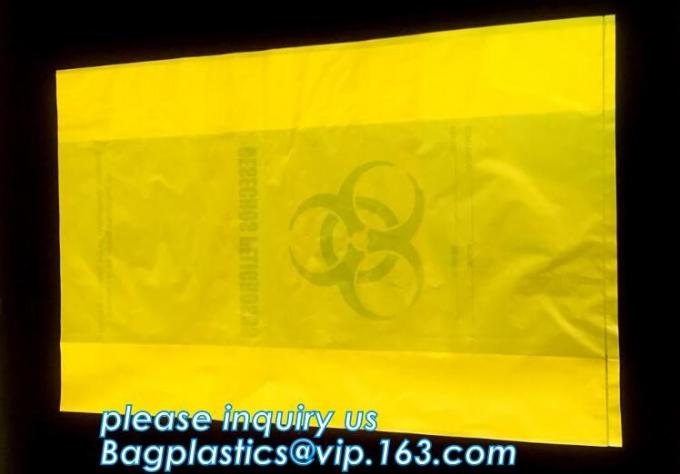 Biodegradable Plastic Hospital biohazard waste bags, Soiled Linen Bags ...