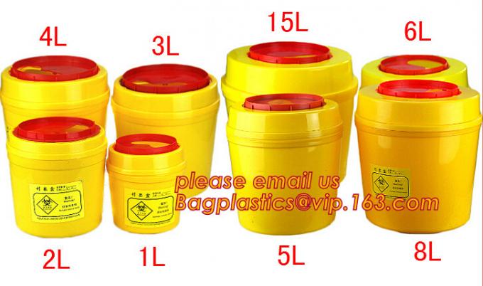 Medical Plastic Disposable Wall Mounted Un3291 Sharp Container ...