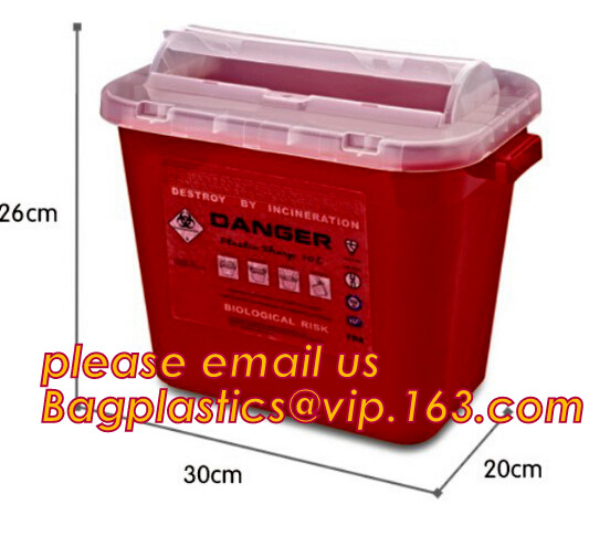 Medical Plastic Disposable Wall Mounted Un3291 Sharp Container ...