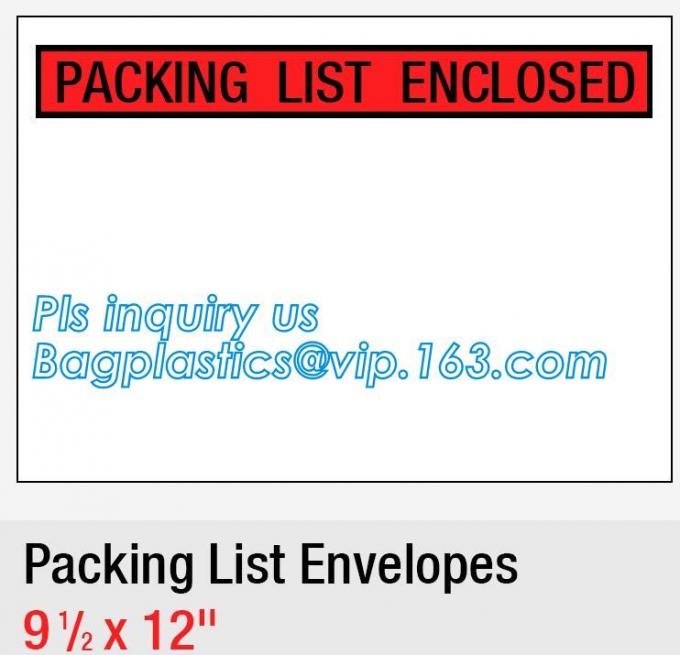 TNT DHL shipping packing list document envelopes, packing list padded ...