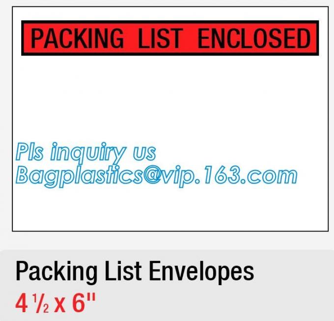 TNT DHL shipping packing list document envelopes, packing list padded ...