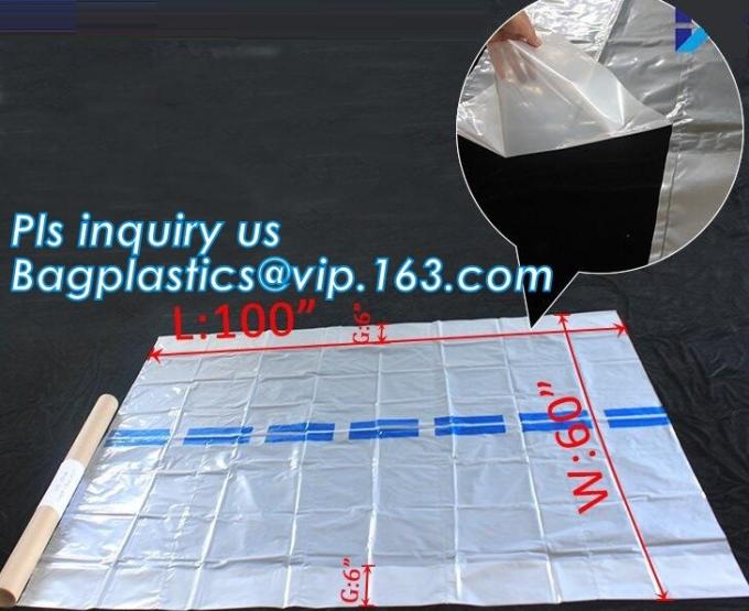 pe bag pallet cover plastic bag sqaure bottom bag, 54 x 44 x 96" 1 Mil ...