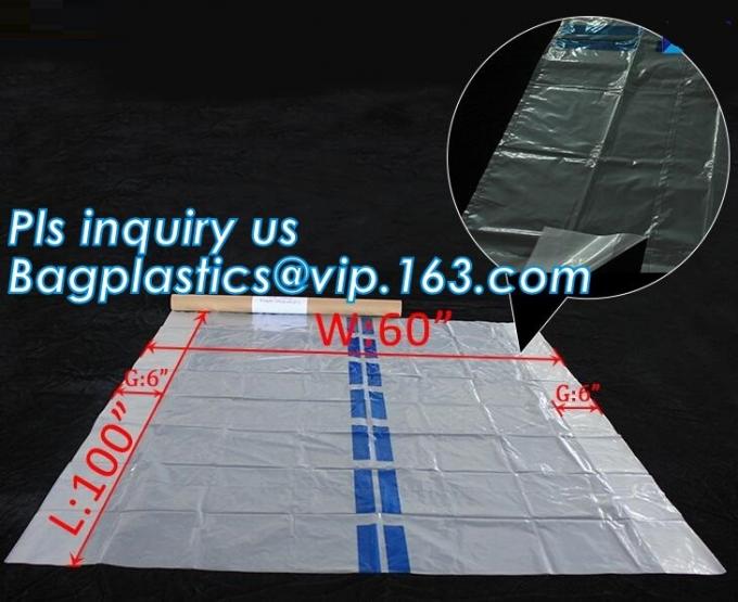 pe bag pallet cover plastic bag sqaure bottom bag, 54 x 44 x 96" 1 Mil ...