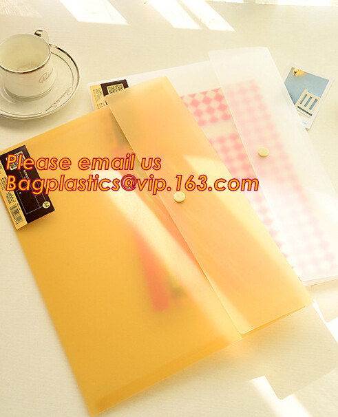 A4 Double pockets PP document wallet plastic pockets file folder, A4 ...
