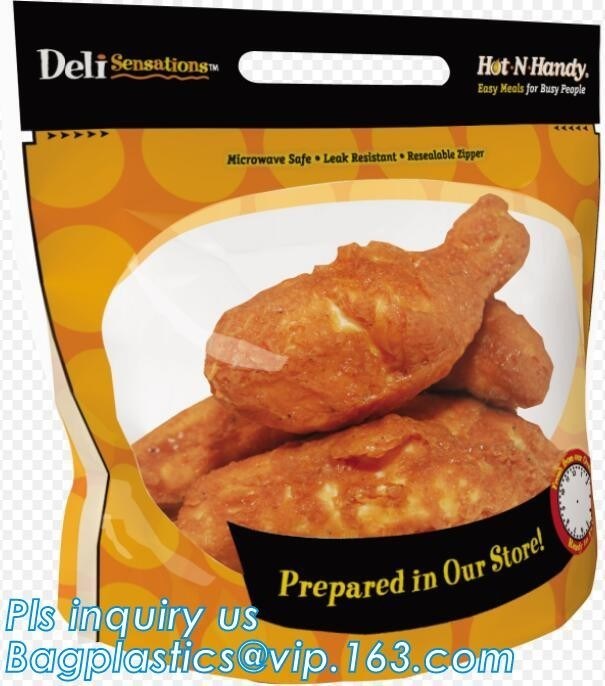 Fresh Chicken Packing Bag, standing up hot roast chicken bag with ...