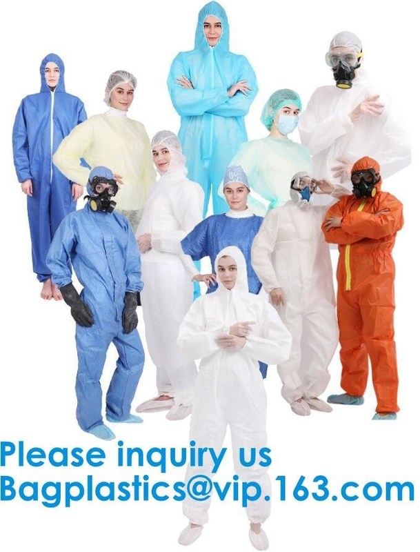 Polypropylene Coverall, Disposable, Elastic Cuff, White, Xlarge,SMS ...